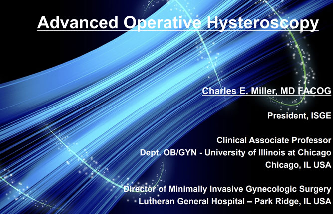 Advanced Operative Hysteroscopy ISGE